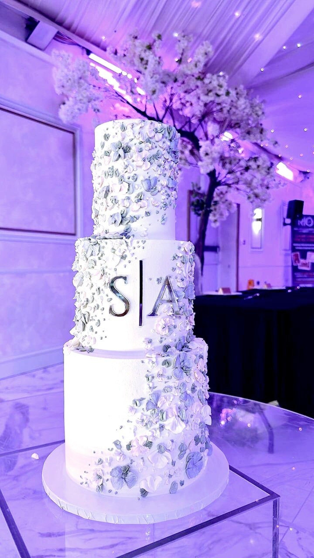 Double Initial Cake Letter Charms | Wedding Initials | Personalised ...