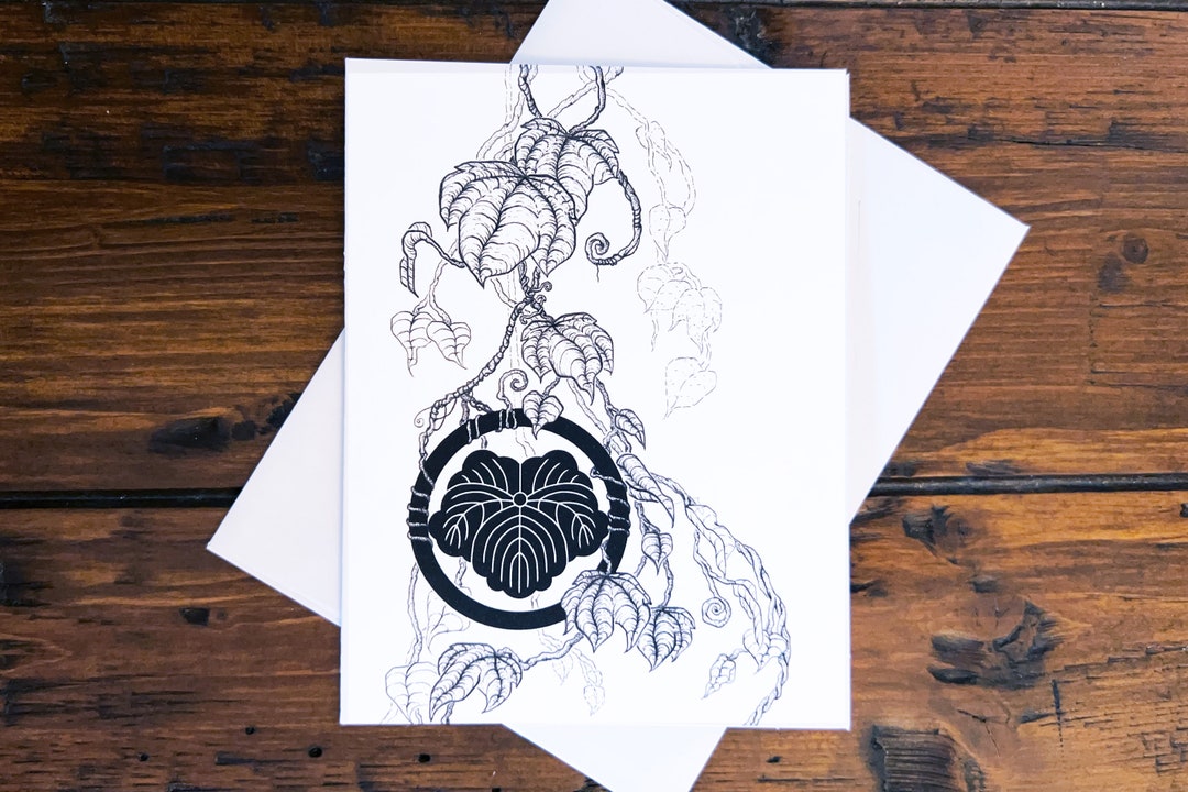 IVY ILLUSTRATION - Japanese Kamon Note Cards With Matching Envelopes ...