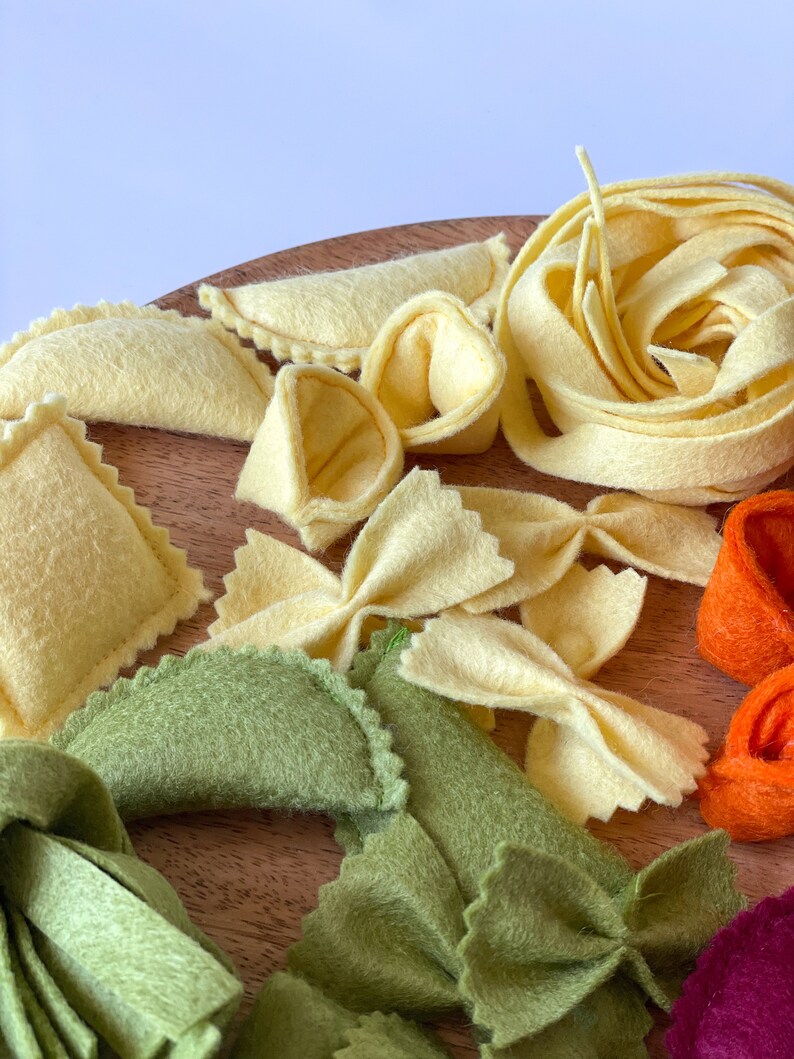 Felt Food Pasta Set. Play Kitchen Food. Cooking Toys. Gift for Kids ...