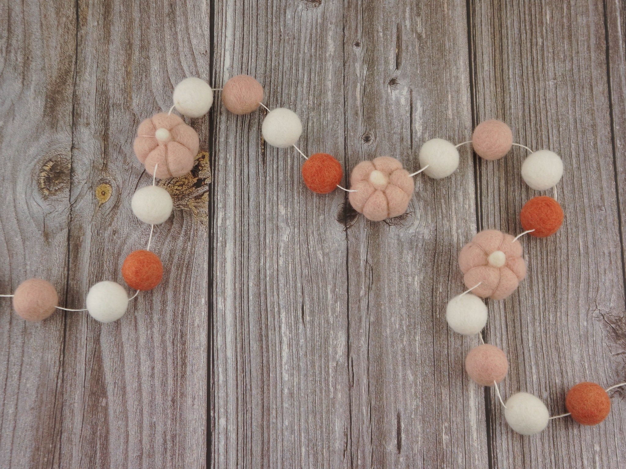 FALL Decor. Pom Poms Garland. Pumpkin Decor. Pumpkin Garland. | Etsy
