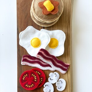 Felt Breakfast Play Set. Play Kitchen Food. Preschool Kindergarten Toys ...