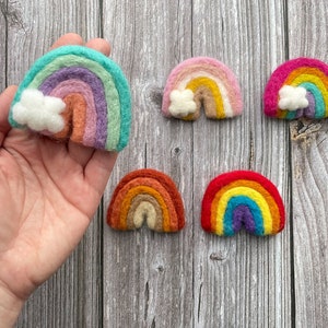 Felt Rainbow. Felted Rainbow. Felt Decor. Felt Shape - Etsy
