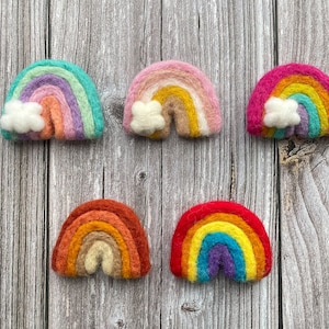 Felt Rainbow. Felted Rainbow. Felt Decor. Felt Shape - Etsy