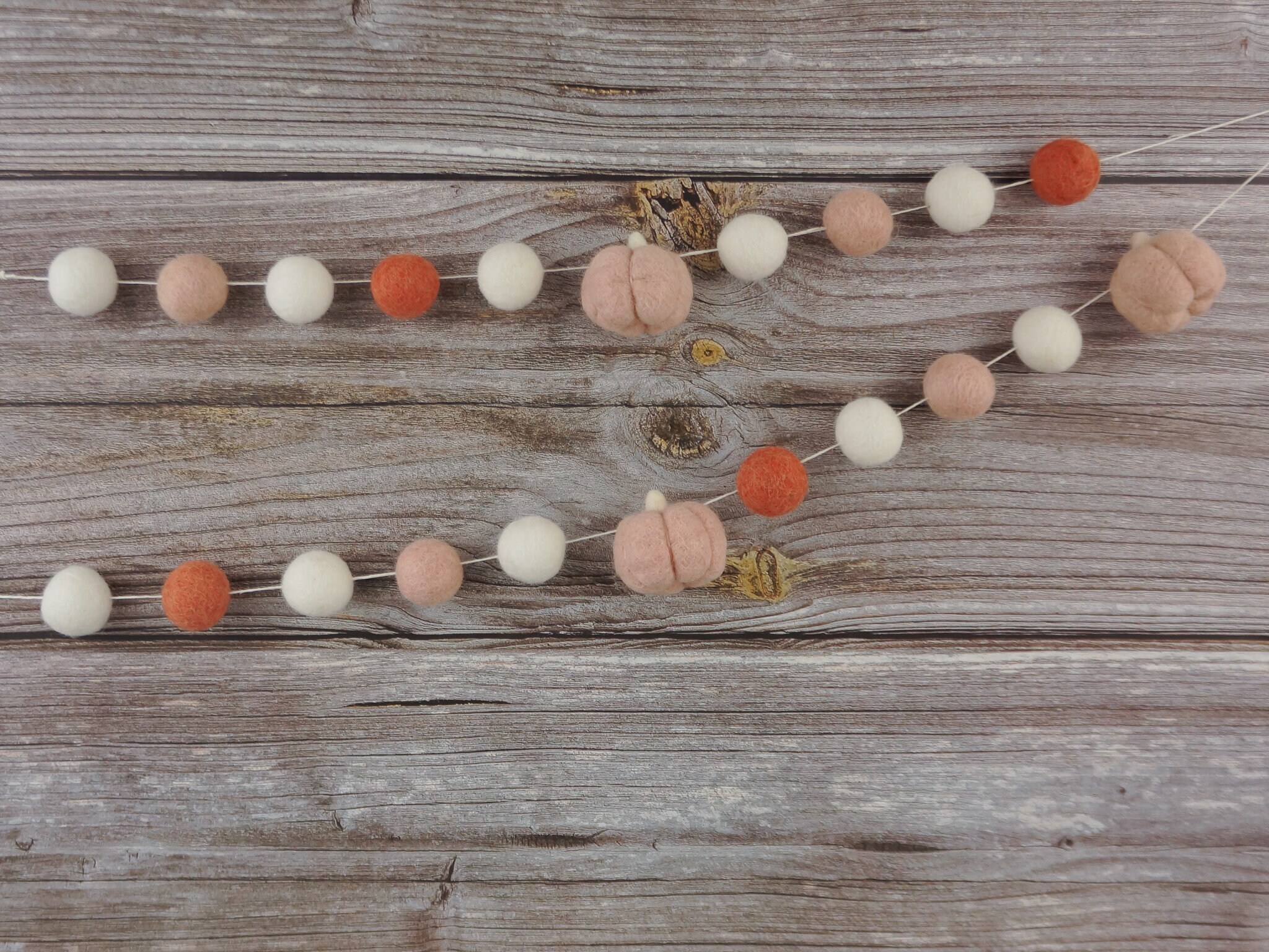 FALL Decor. Pom Poms Garland. Pumpkin Decor. Pumpkin Garland. | Etsy