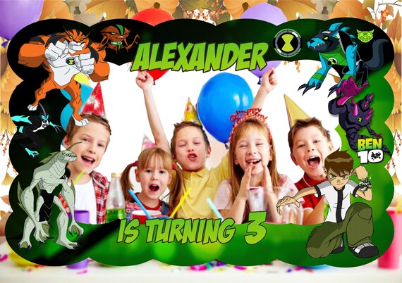 Ben 10 Photo Booth Frame Ben 10 Birthday Party Ben 10 - Etsy