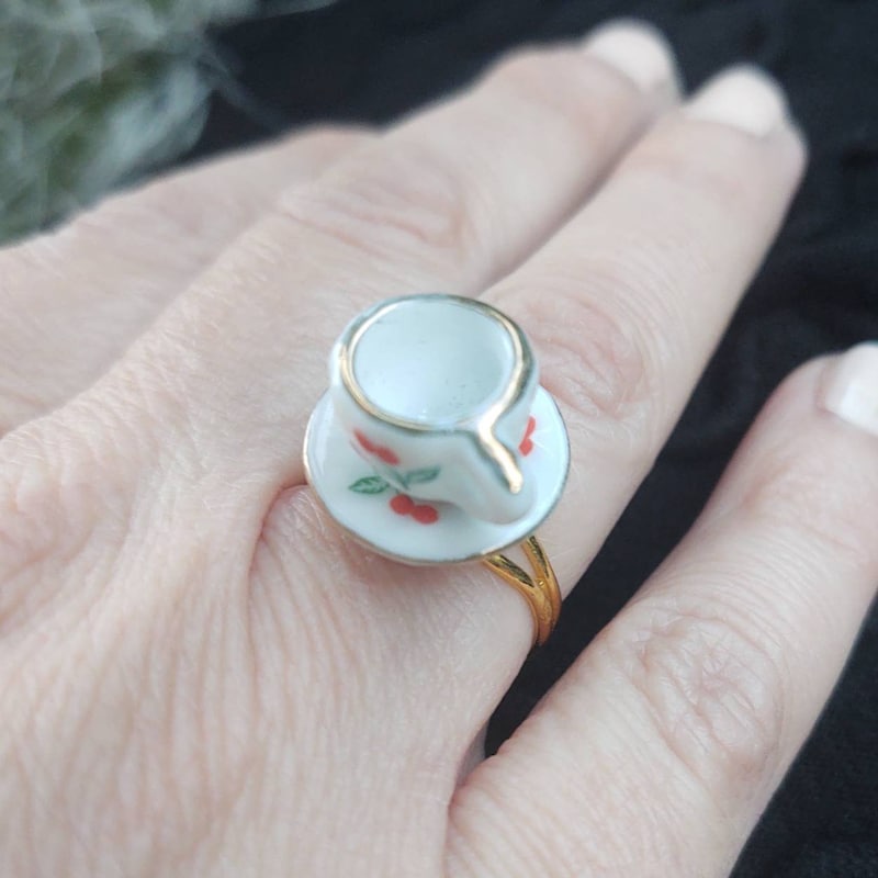 Teacup Ring - Etsy