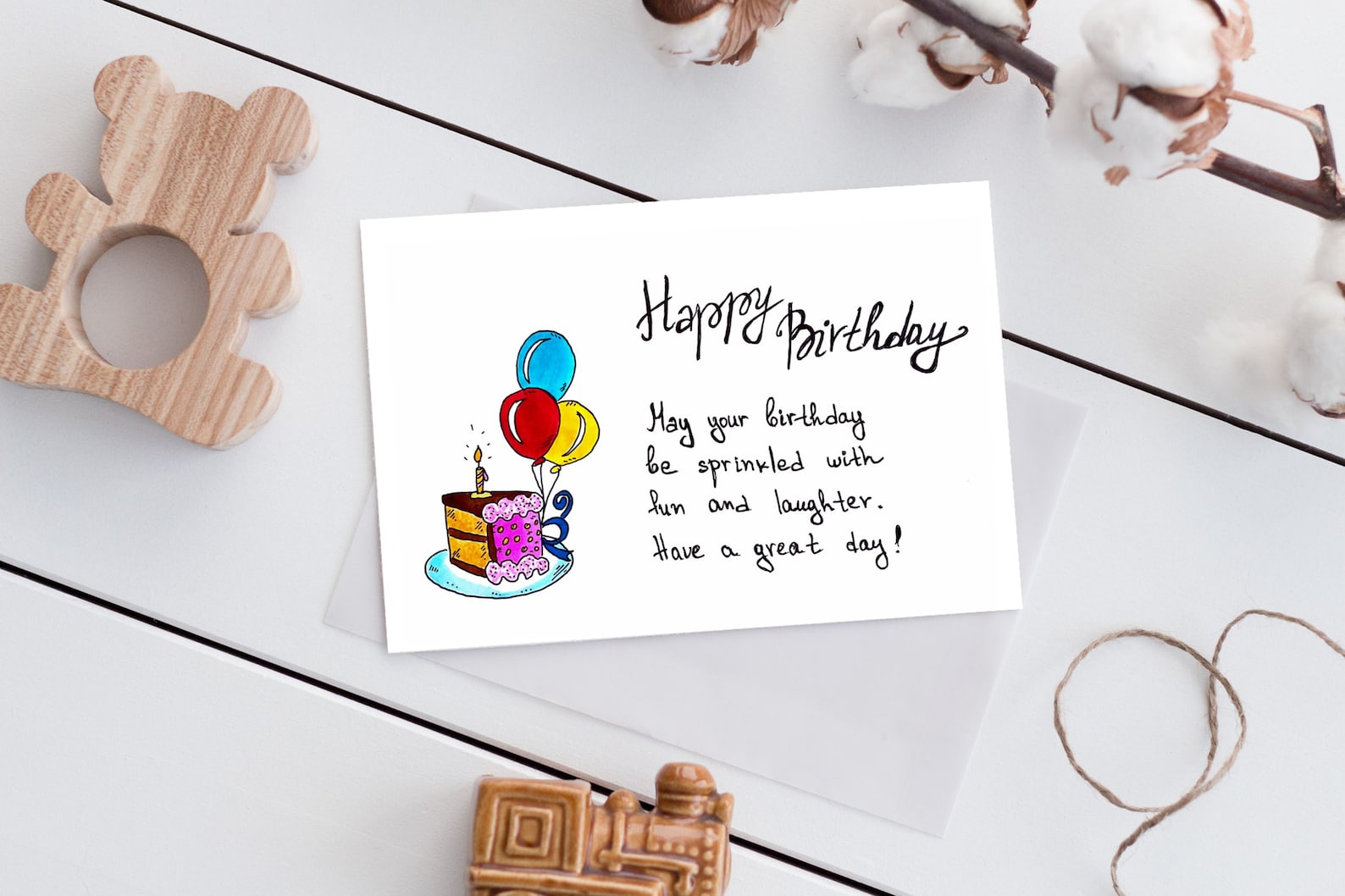 Happy Birthday Card With Quote. Cute Message Card. Printable - Etsy
