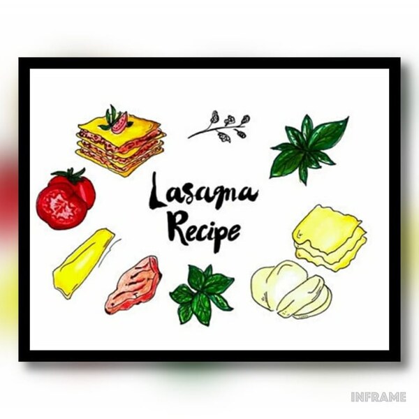 Lasagna Recipe - Etsy