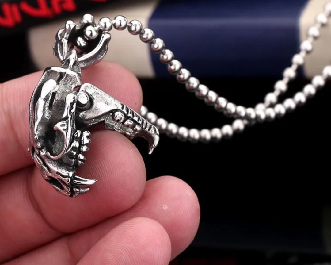 Stainless Steel Goat Skull With Movable Jaws in Three Sizes Punk ...