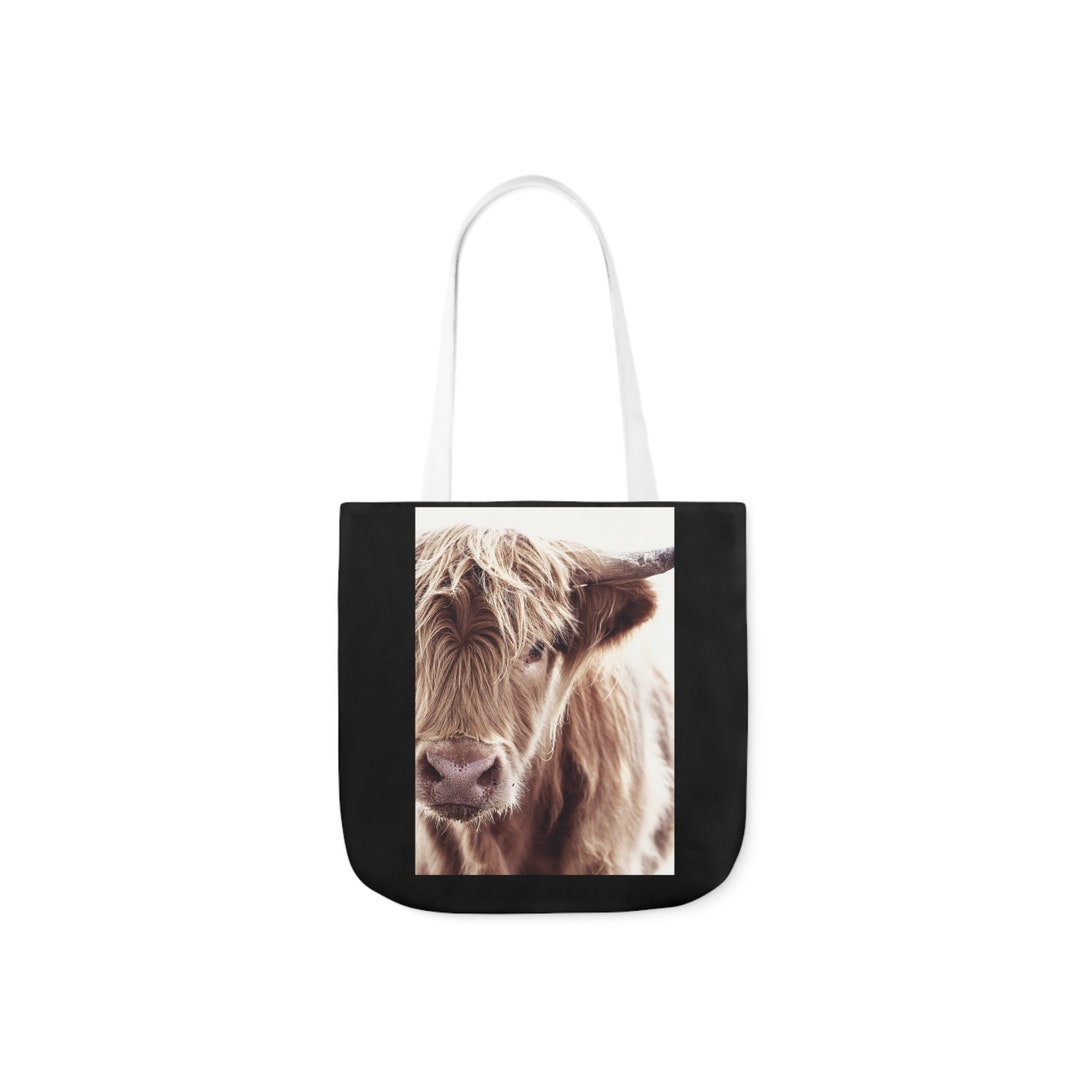 Highland Cow Tote Bag, Cowboy Bag, Tote Bag for Cow Lovers, Farm Life ...