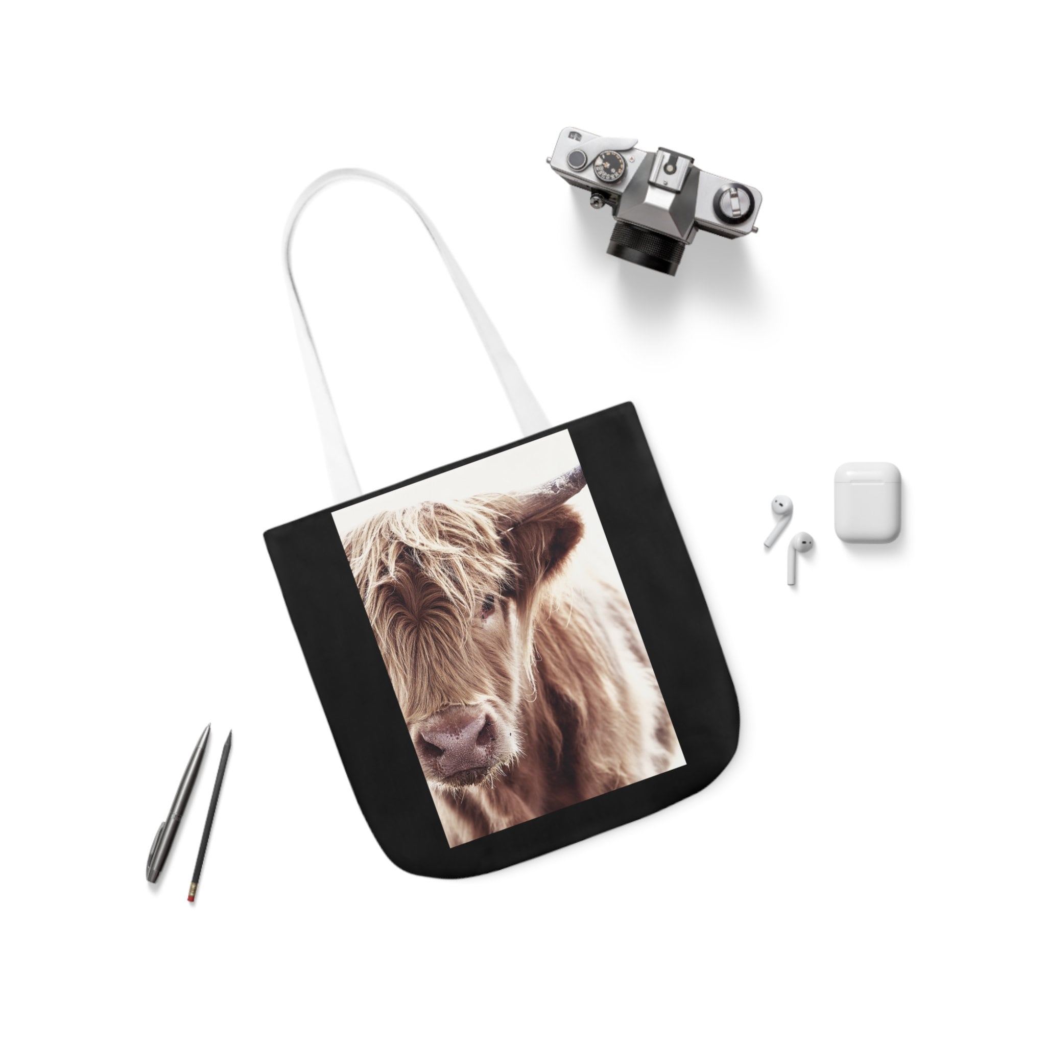 Highland Cow Tote Bag, Cowboy Bag, Tote Bag for Cow Lovers, Farm Life ...