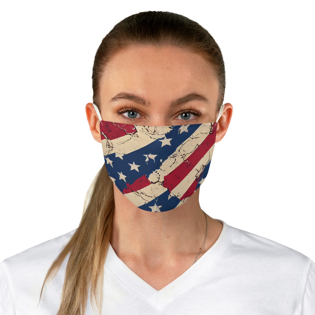 American Flag Face Mask, USA Flag Mask, Independence Day Mask ...