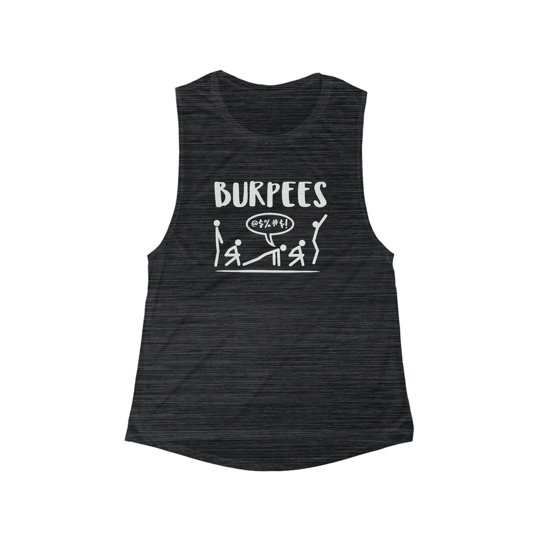 Burpees Swearing Tanktop, Gym Top, Crossfit Tank Top - Etsy
