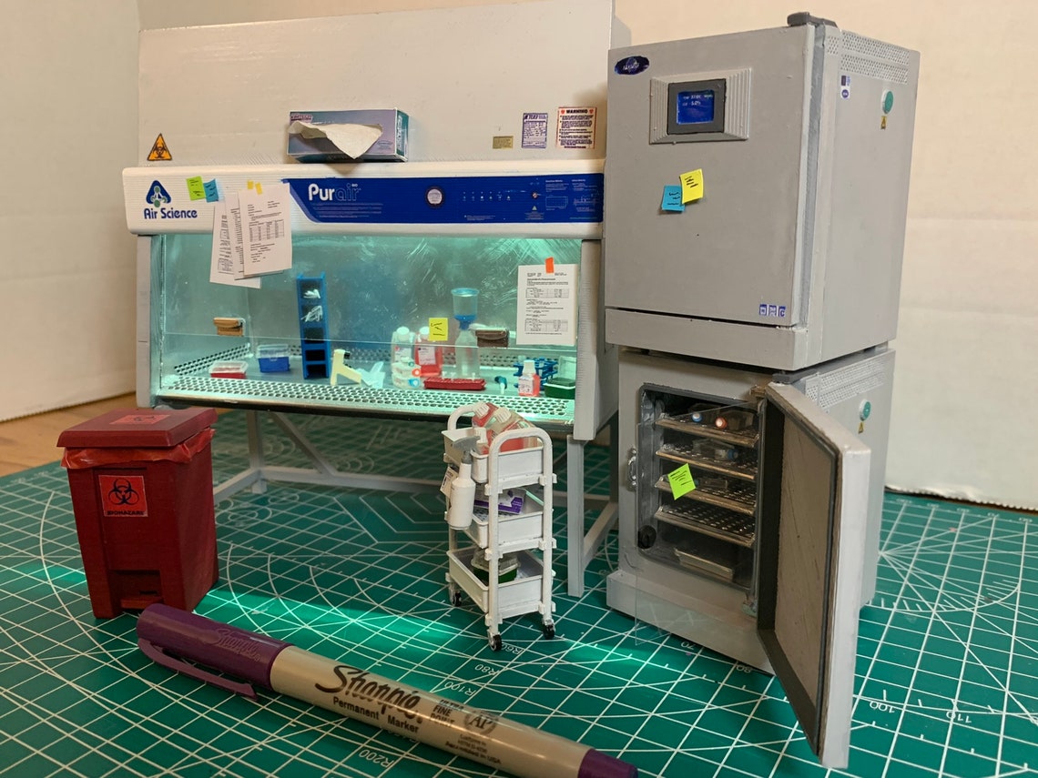 1/12 Scale Tissue Culture Lab Items for 3D Printing and Decals: Tissue ...