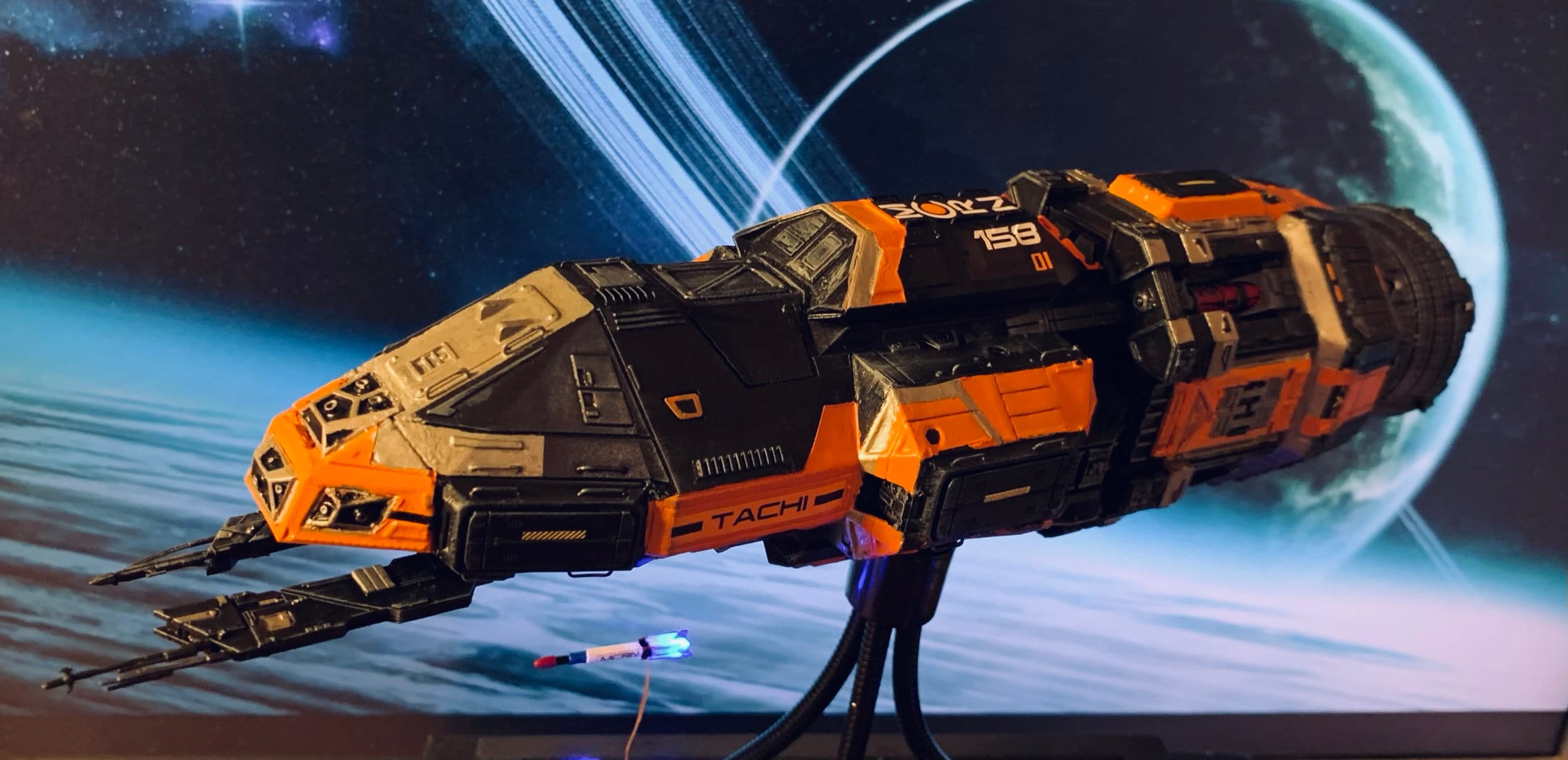 1/144 the Expanse Rocinante 3D Printing Files STL With Pdcs, Railgun ...