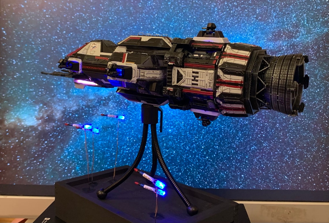 1/144 the Expanse Rocinante 3D Printing Files STL With Pdcs, Railgun ...