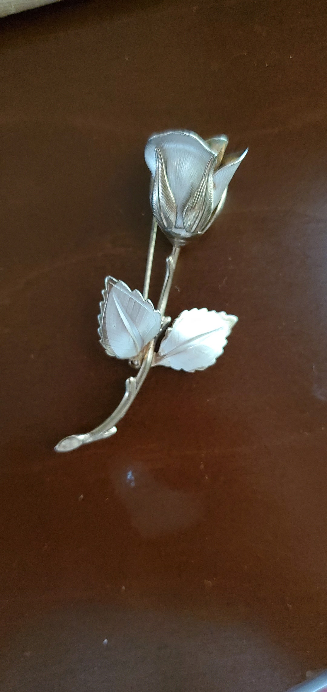 Vintage Gold Rose Pin/brooch - Etsy