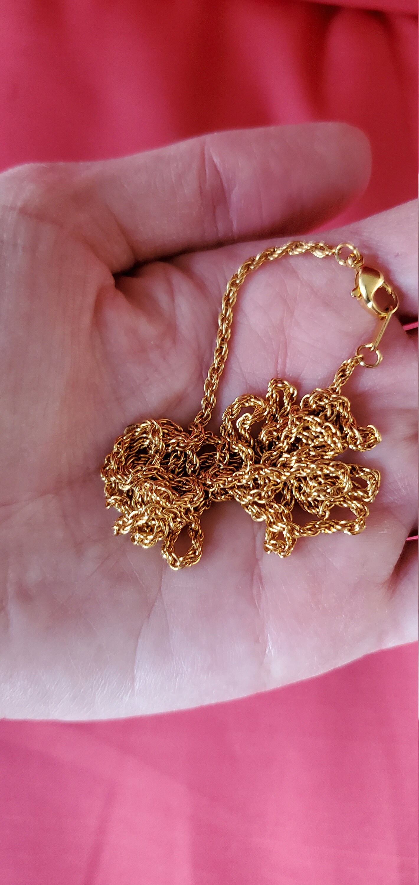 Gold 30 Inch Chain Necklace - Etsy