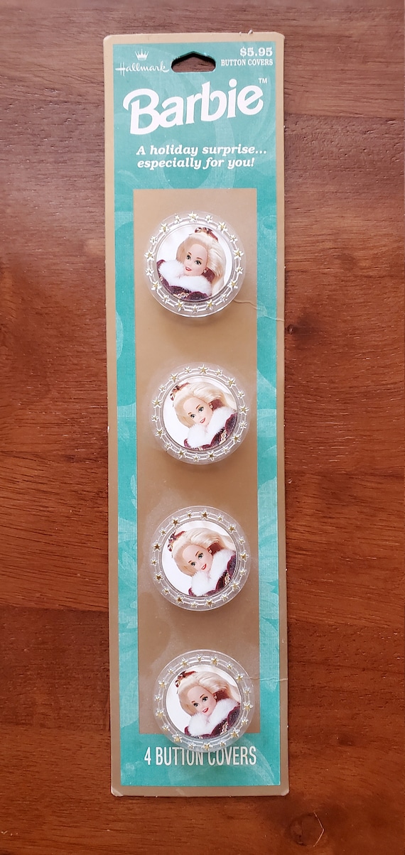 Barbie button covers - Gem