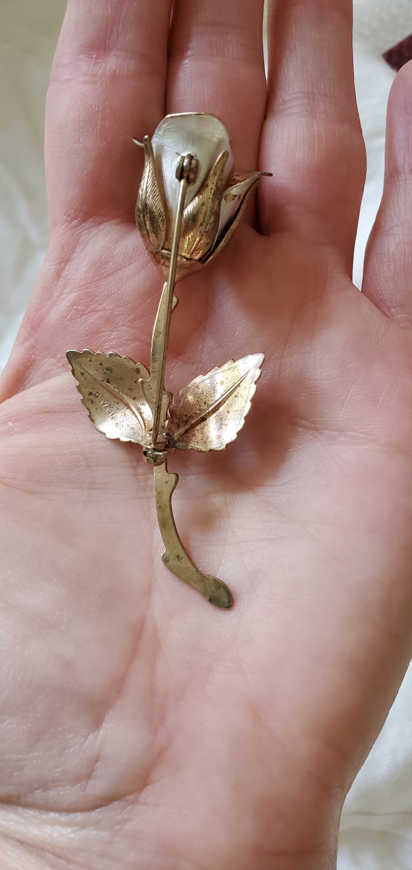 Vintage Gold Rose Pin/brooch - Etsy