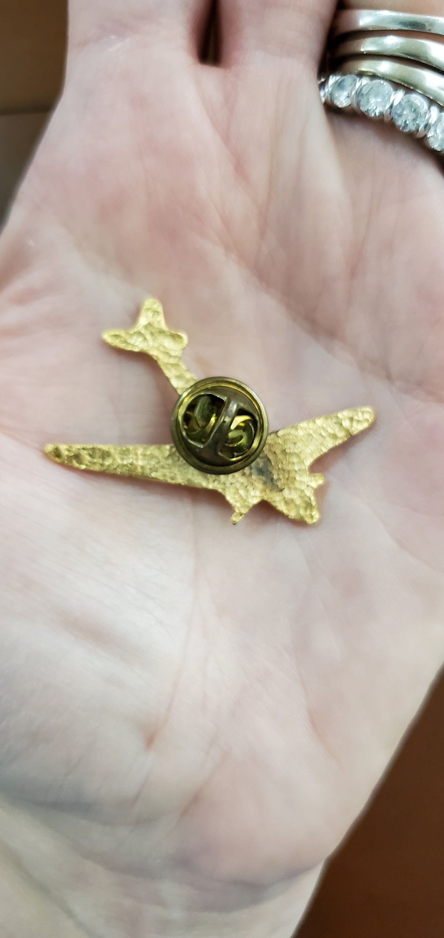 Vintage Gold Airplane Pin/brooch - Etsy