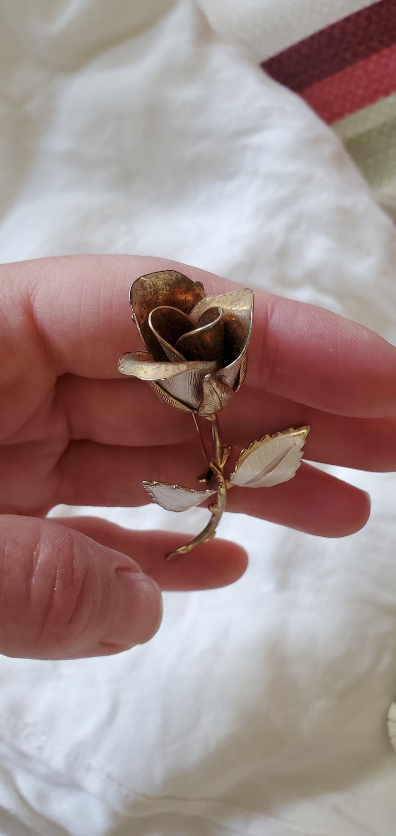 Vintage Gold Rose Pin/brooch - Etsy