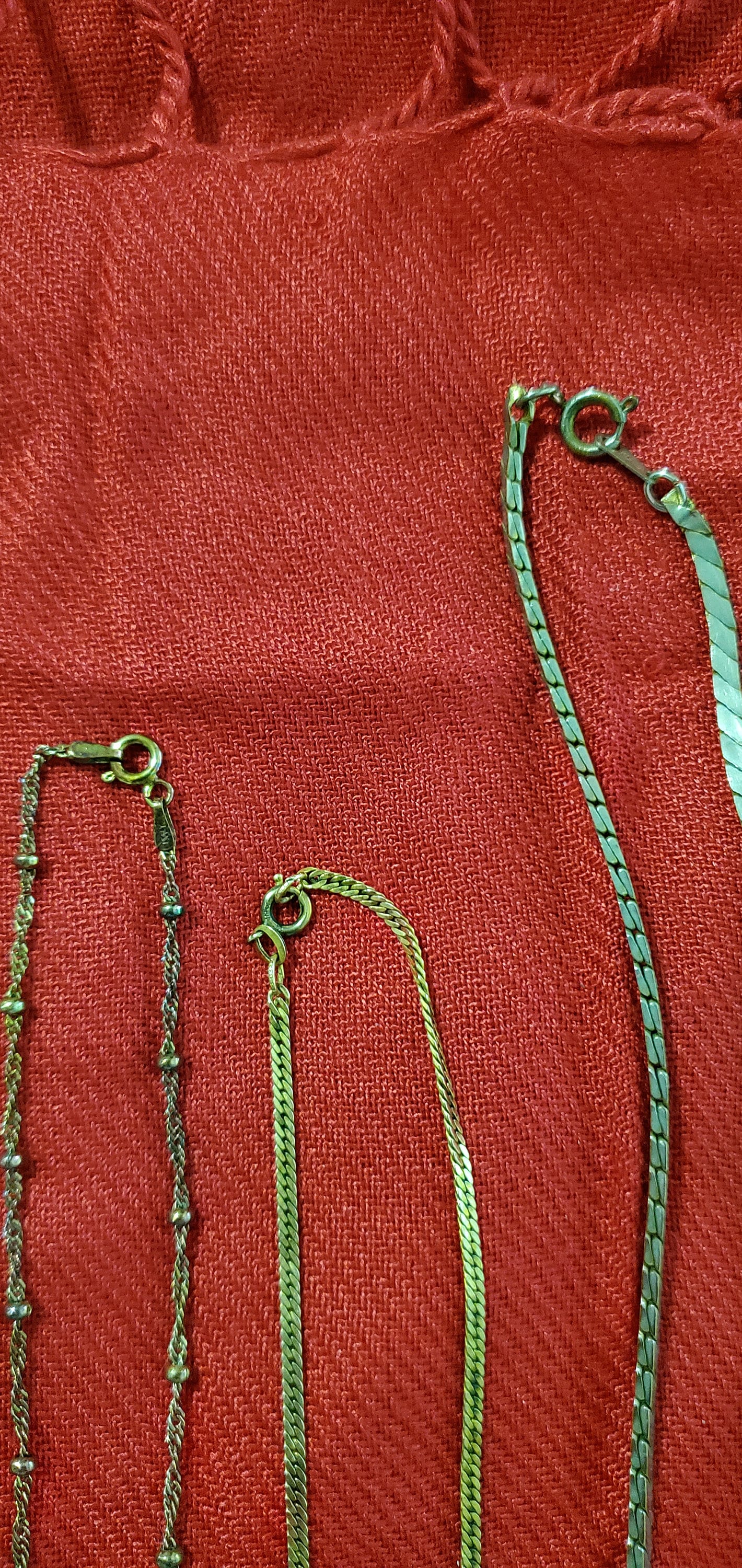 Vintage Set of 4 Chain Necklaces - Etsy