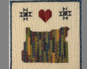 I Heart OREGON Quilt Pattern - Etsy