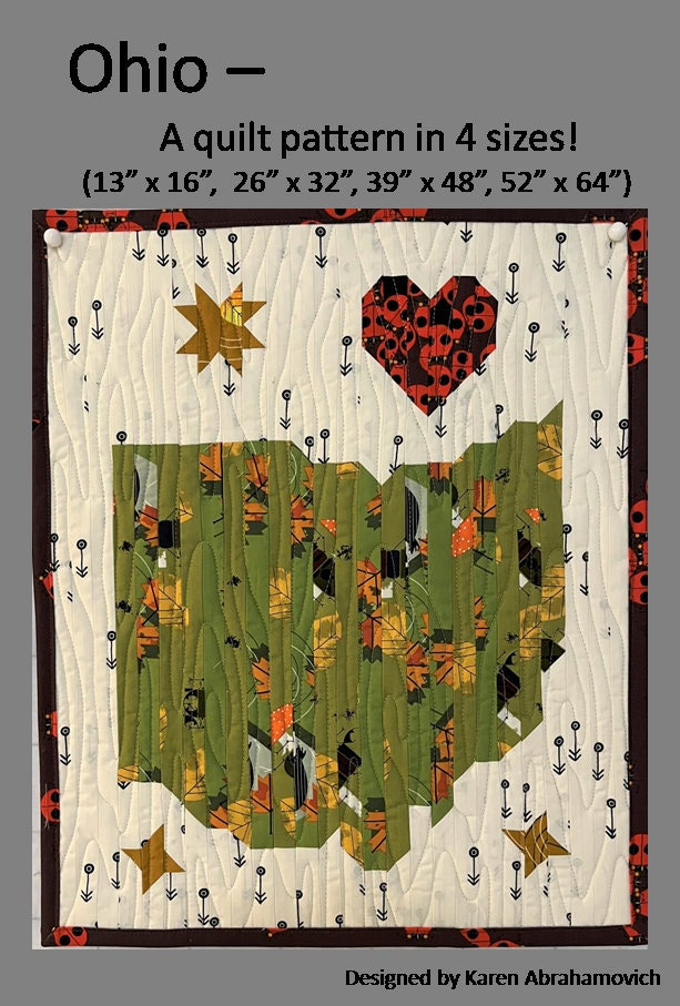 Ohio Quilt Pattern - 4 Sizes! - Etsy