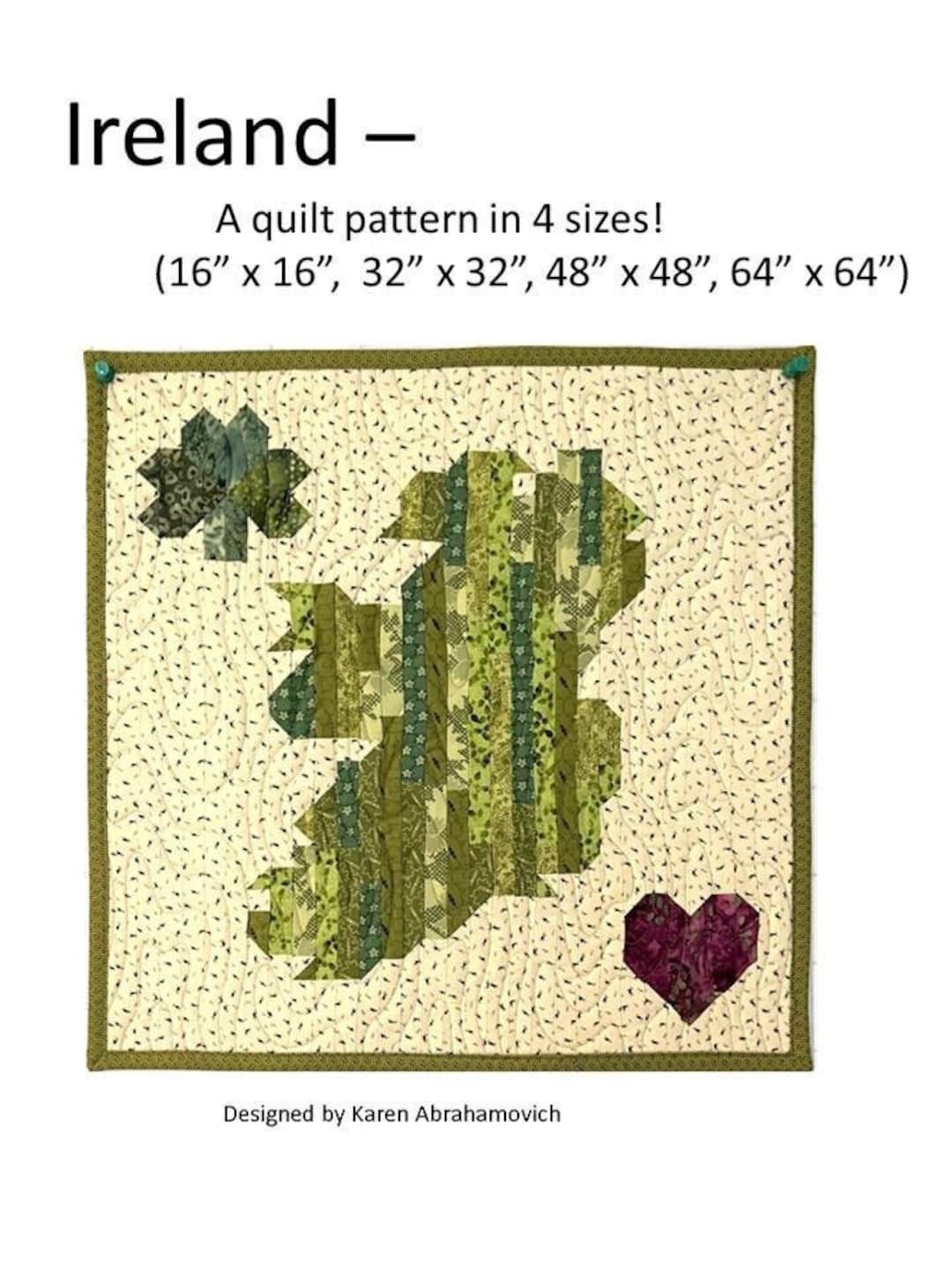 Ireland Quilt Pattern - Etsy