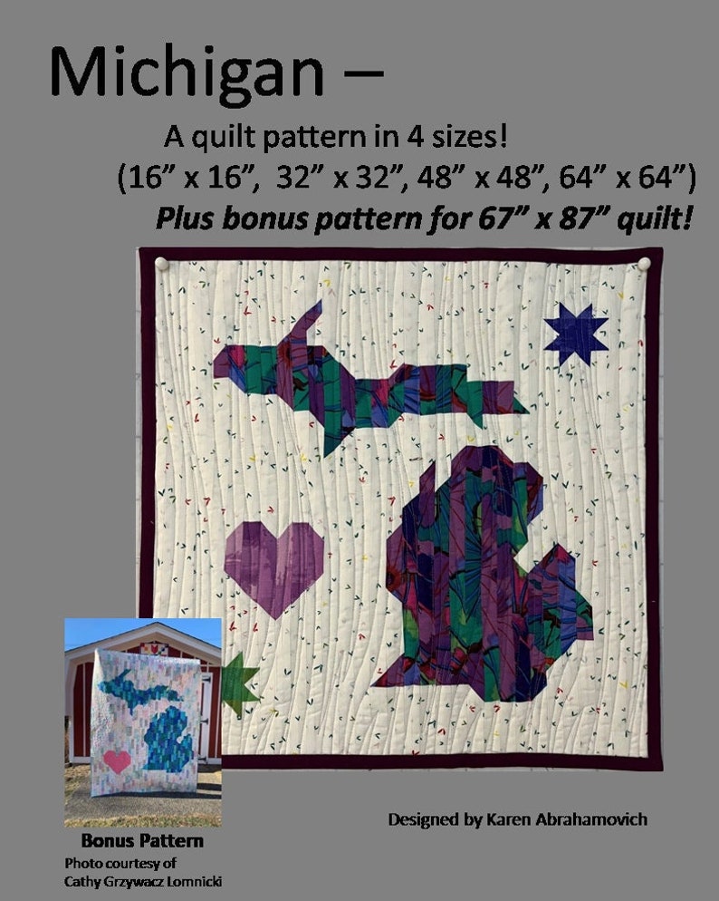 Michigan Quilt Pattern - Etsy