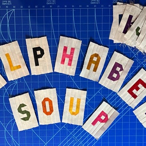 Alphabet Soup Quilt Pattern - Etsy