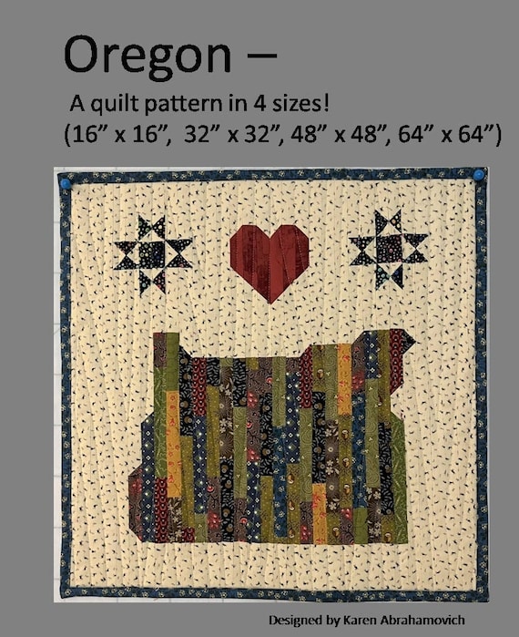 State Of Oregon Quilt Block