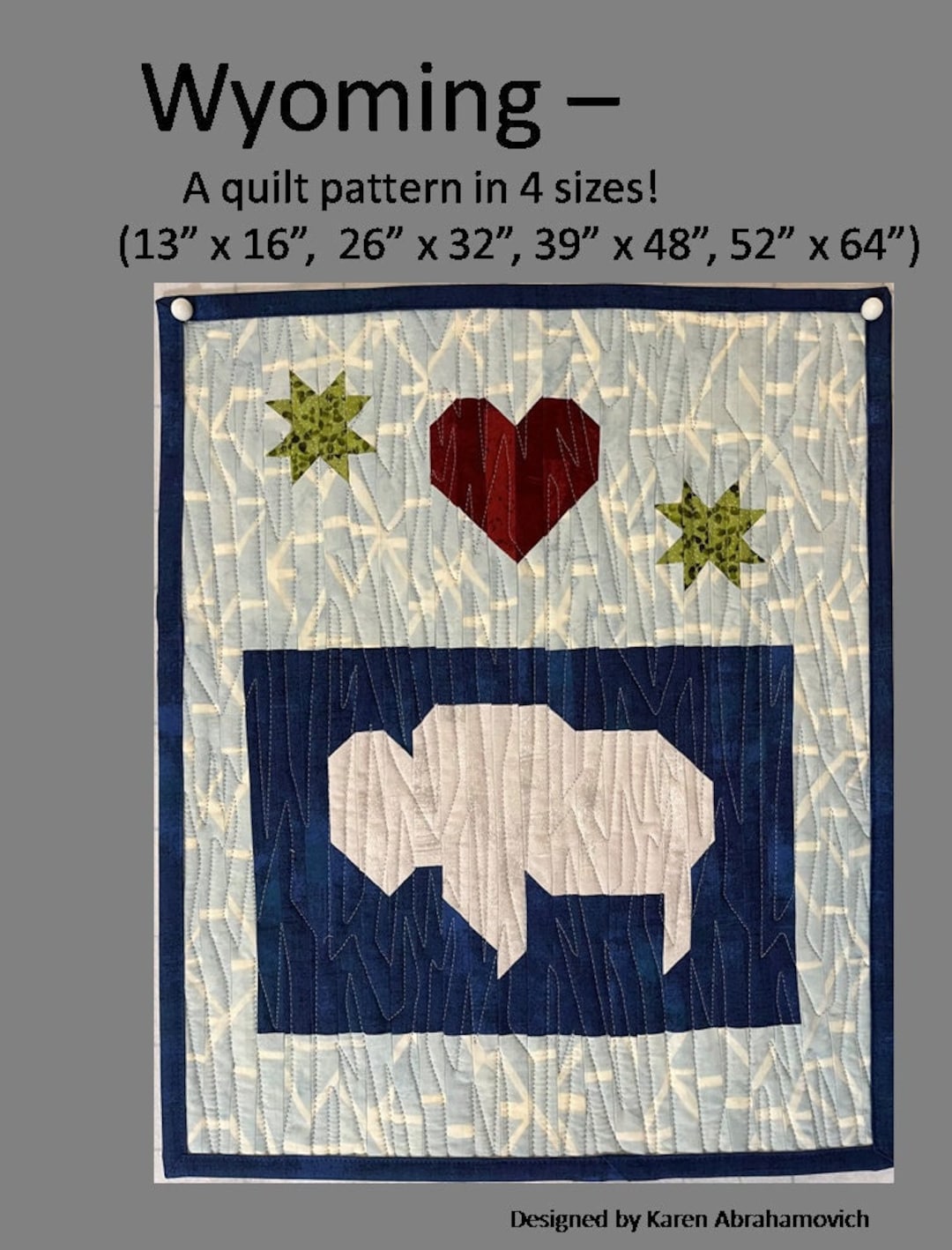 Wyoming Quilt Pattern - 4 Sizes! - Etsy