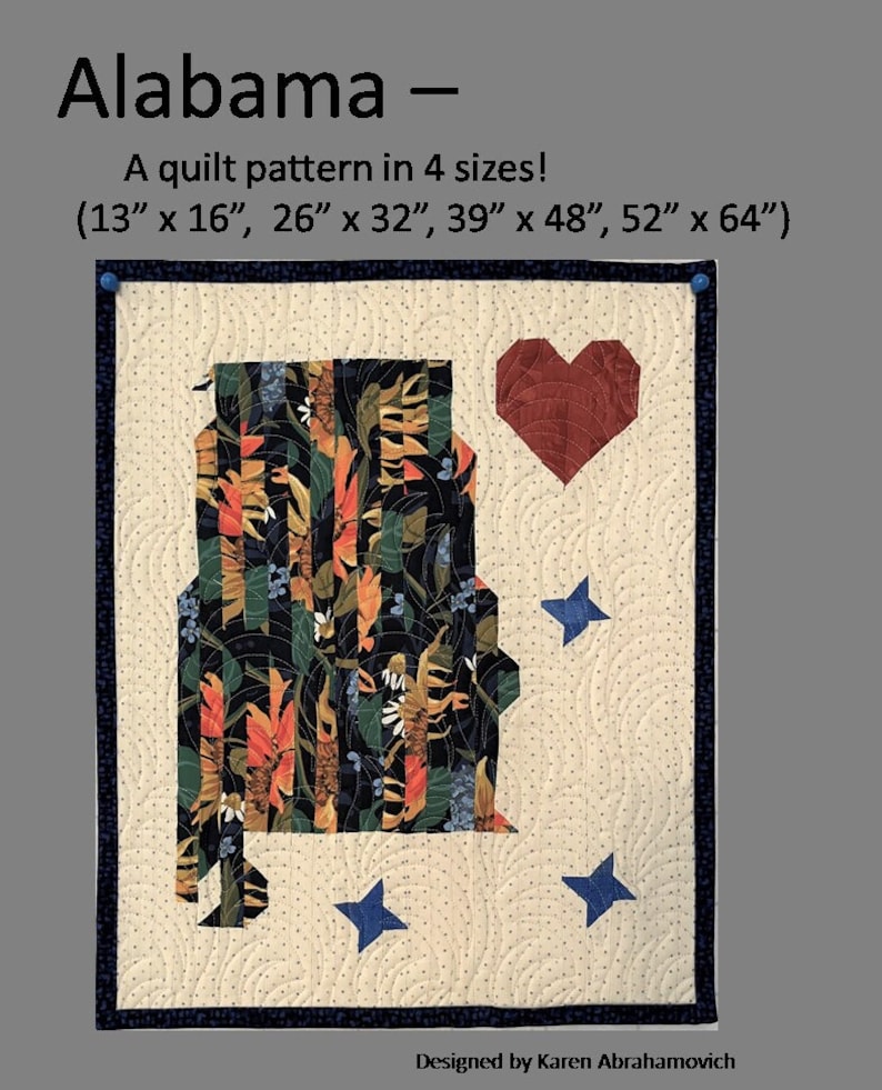 Alabama Quilt Pattern - 4 Sizes! - Etsy