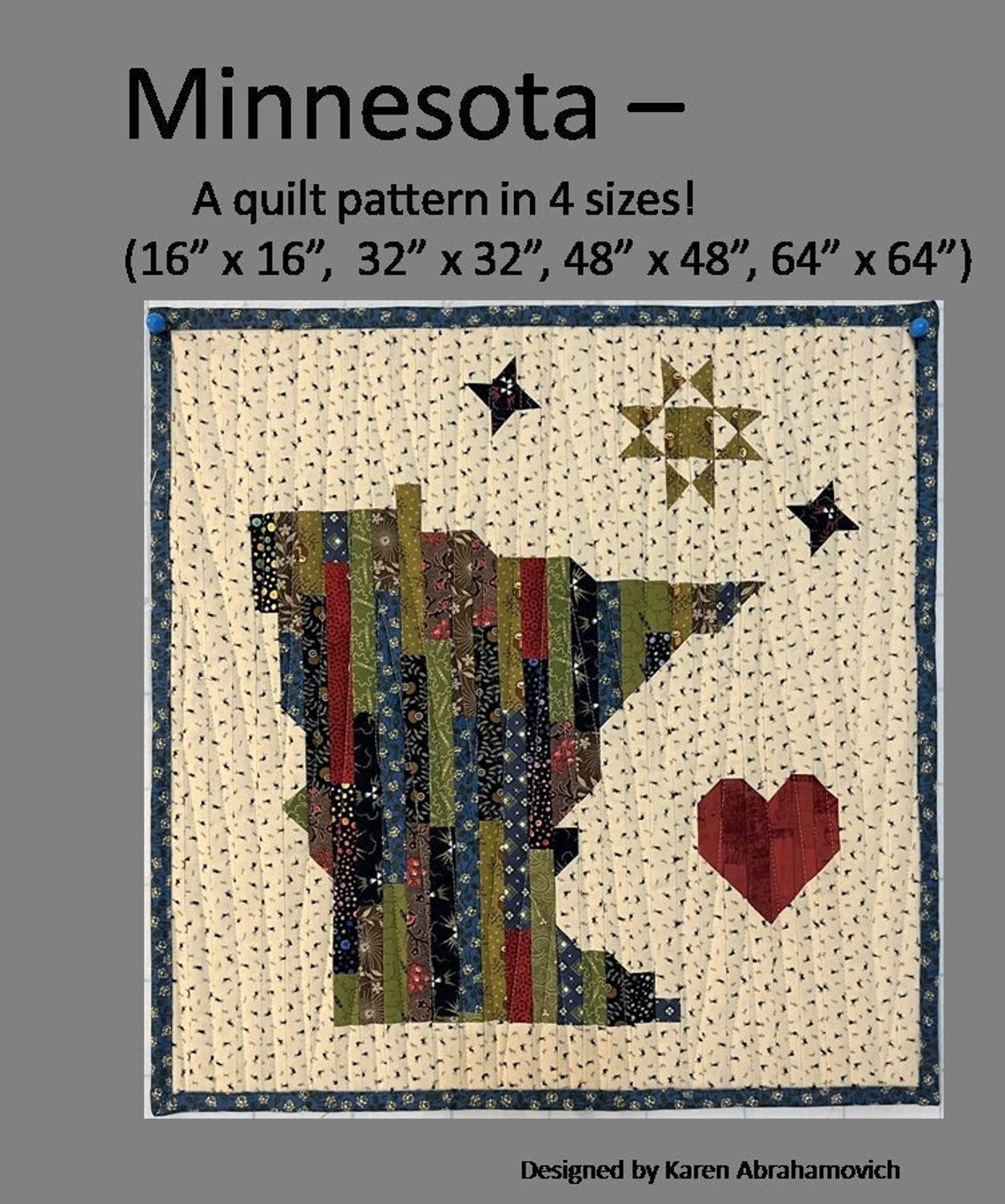Minnesota Quilt Pattern - Etsy