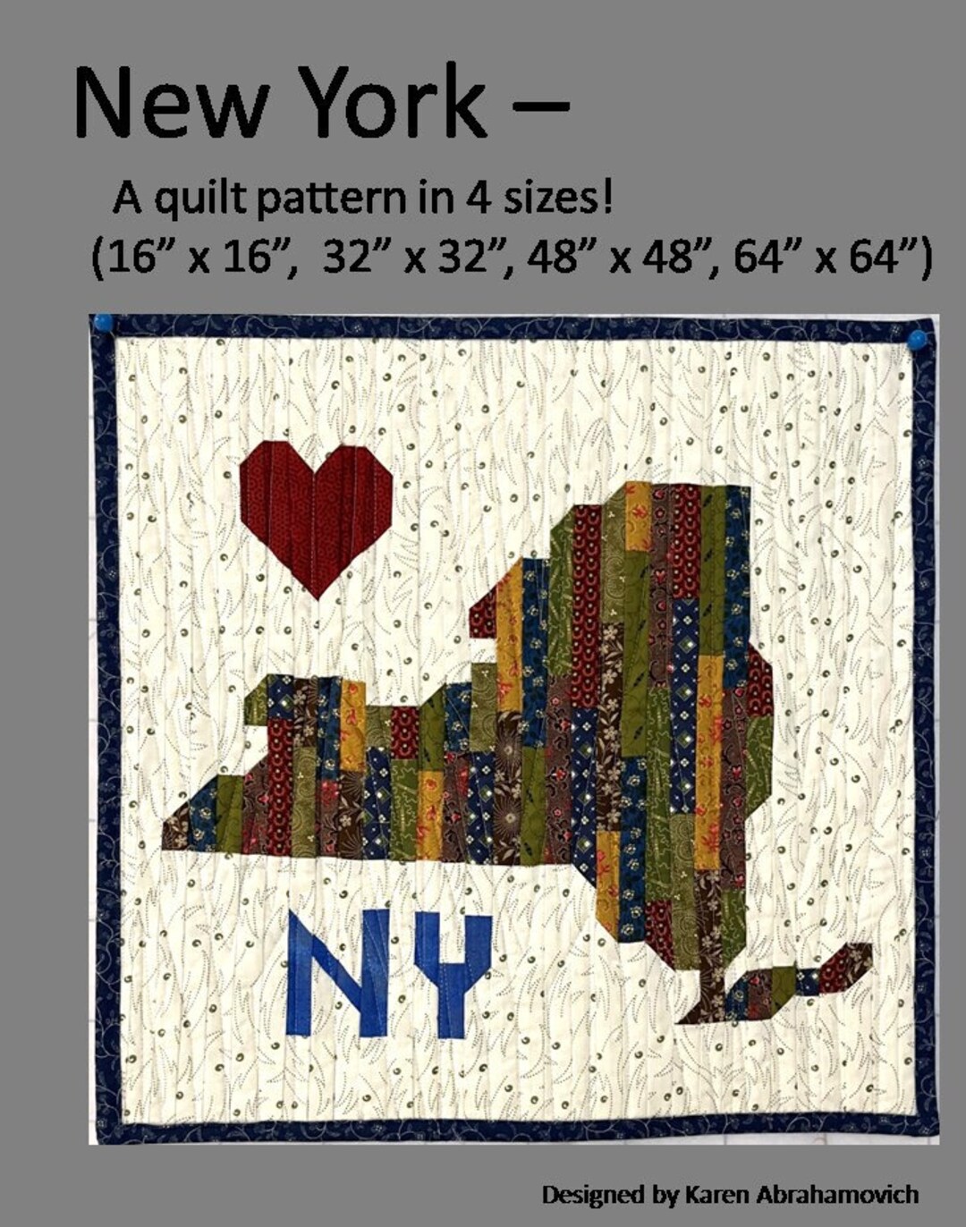 New York Quilt Pattern - Etsy