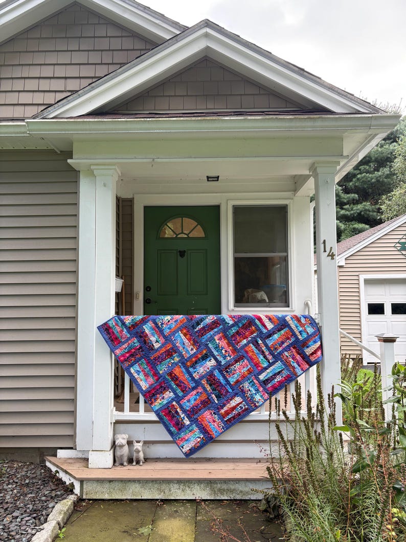Wonk Around the Block Quilt Pattern - Etsy