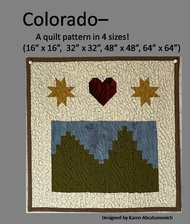 Colorado Quilt Pattern - 4 Sizes! - Etsy