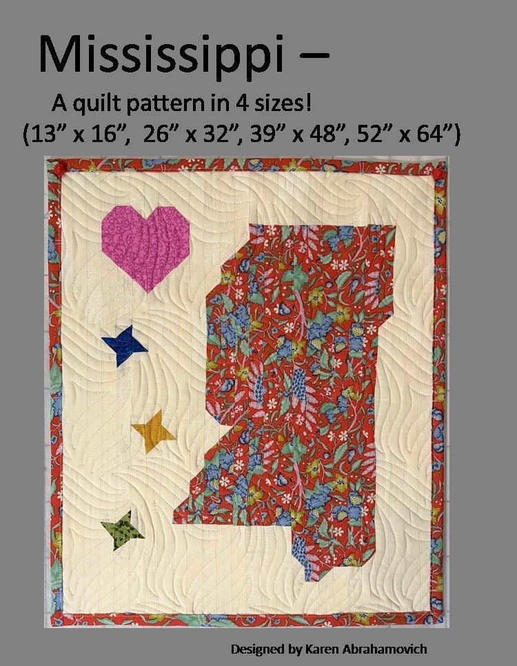 Mississippi Quilt Pattern - 4 Sizes! - Etsy