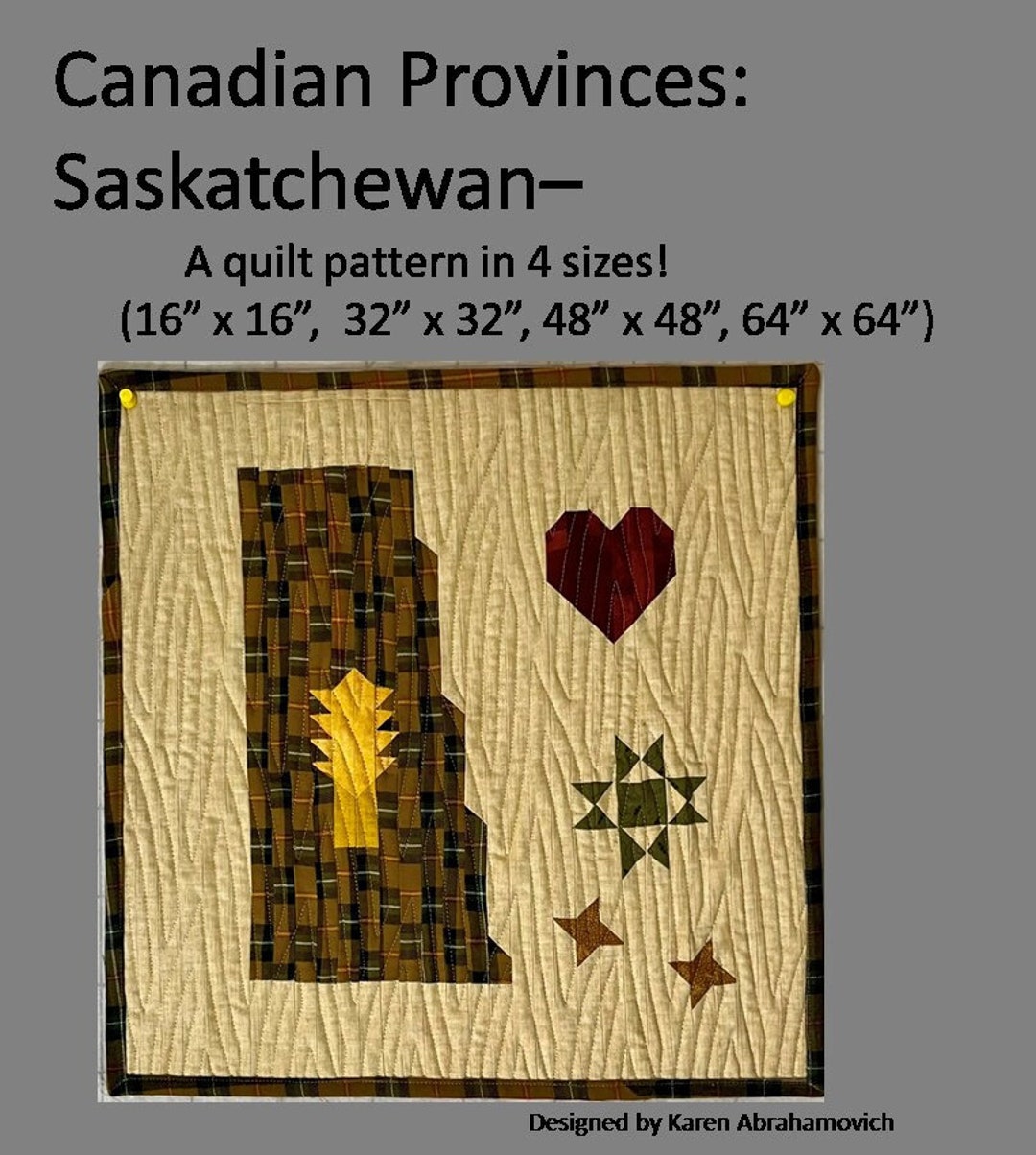 Saskatchewan - Canadian Provence Collection Quilt Pattern - Etsy