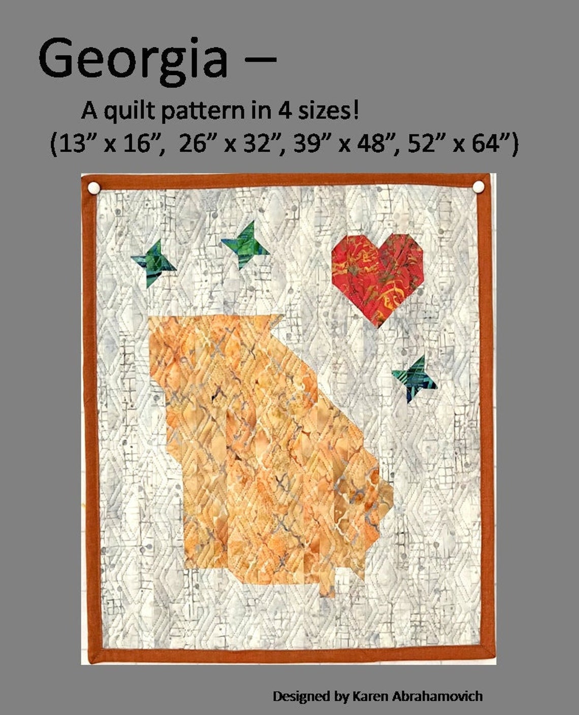 Georgia Quilt Pattern - 4 Sizes! - Etsy