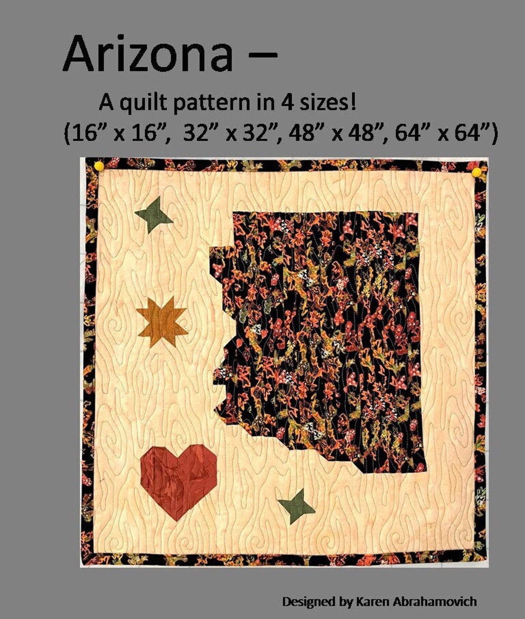 Arizona Quilt Pattern - 4 Sizes! - Etsy