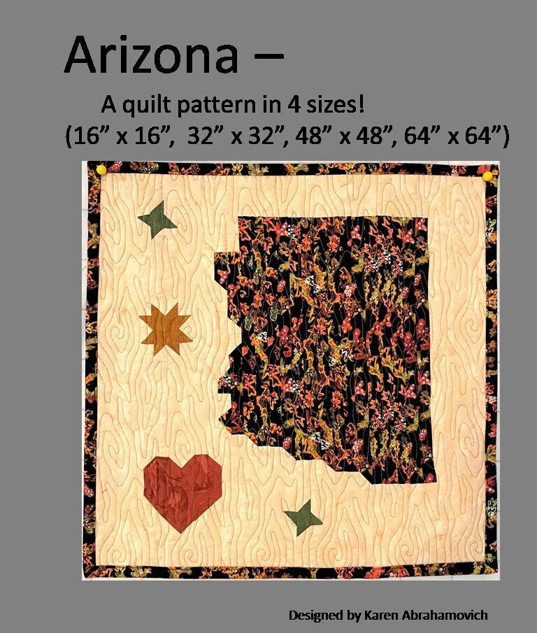 Arizona Quilt Pattern - 4 Sizes! - Etsy