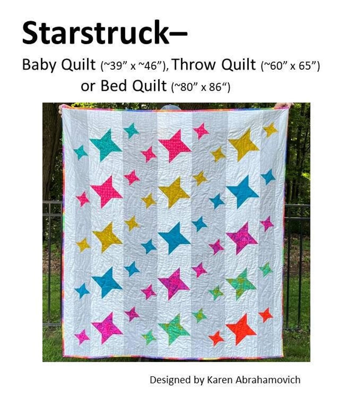 Starstruck Quilt Pattern - Etsy