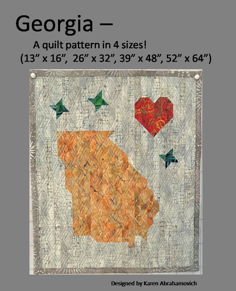 Georgia Quilt Pattern 4 Sizes - Etsy