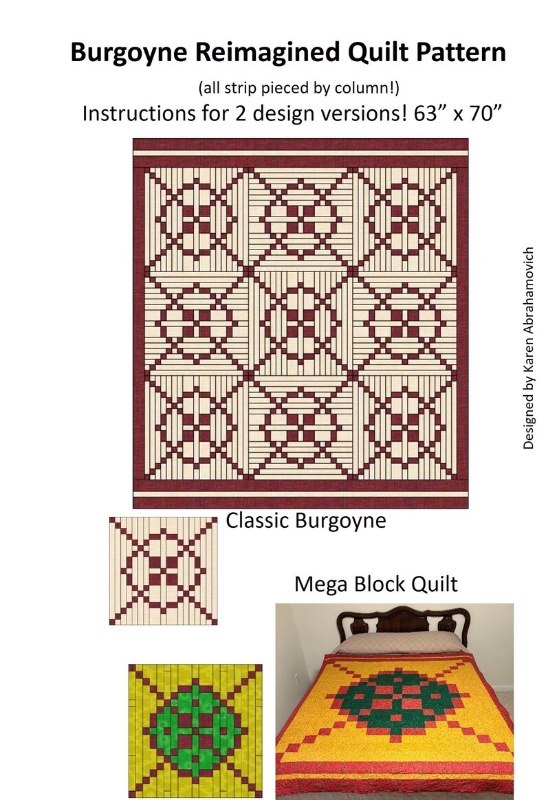 Burgoyne Reimagined Quilt Pattern - Etsy