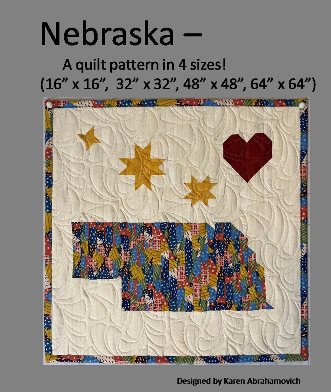 Nebraska Quilt Pattern - 4 Sizes! - Etsy