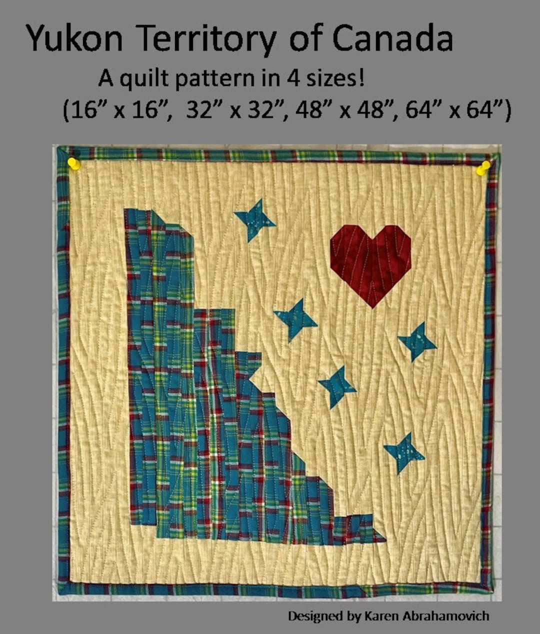 Yukon Territory of Canada Quilt Pattern - Etsy