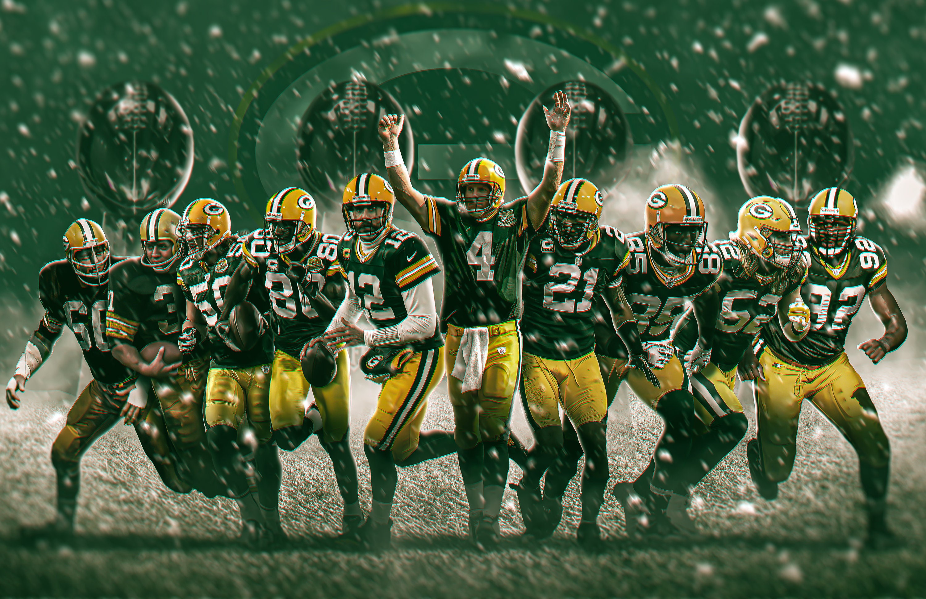 Green Bay Packers Legends Poster Green Bay Packers Football - Etsy